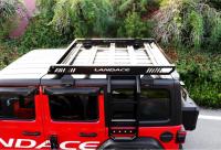 China Jeep Wrangler Rubicon 18-23 Roof Rack Basket 1455x1425mm Steel Aluminum Cargo Carrier for sale
