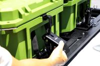 China Roof Rack Mounted Heavy Duty Tool Box 110L LLDPE Roto Molded UV Resistant for sale