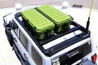 China Roof Rack Mounted Heavy Duty Tool Box 110L LLDPE Roto Molded UV Resistant for sale