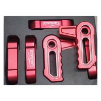 China Jeep Wrangler JL Hardtop Roof Switch Handle Set 6Pcs CNC Aluminum Alloy Red for sale