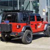 China Aluminum Alloy Roof Rack Tray Platform with Perimeter Guard for Jeep Wrangler JL JK 1455x1425mm for sale