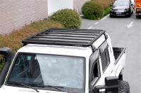 China Toyota LC79 Flat Roof Rack Platform 1400x1320mm Powder Coated Aluminum Alloy for sale