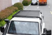 China Toyota LC79 Flat Roof Rack Platform 1400x1320mm Powder Coated Aluminum Alloy for sale