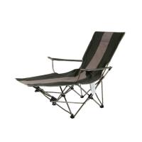 China Foldable Fabric Camping Chair with Footrest Leg Rest 160kg Capacity 68x63x72cm Outdoor Portable for sale