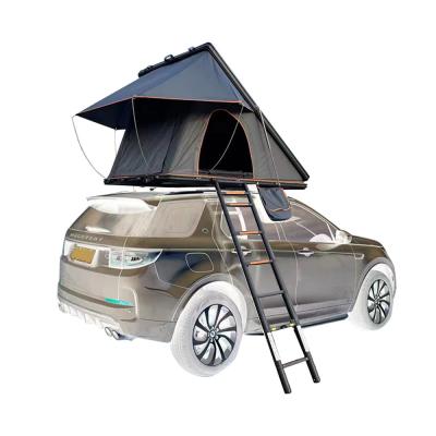 China Straight Bracing Clamshell Aluminum Hard Shell Rooftop Tent 4 Person 210x143cm for sale