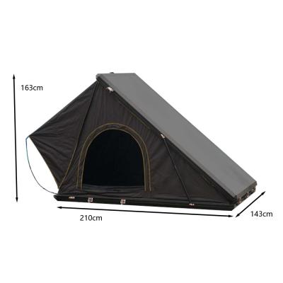 China 4x4 Offroad Clamshell Aluminum Hard Shell Rooftop Tent 4 Person 210x143cm for sale