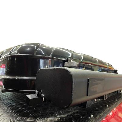 China Aluminum Alloy Roof Rack Mounted Camping Shower 1450x178x120mm Black Powder Coated for sale