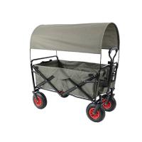 China Folding Camping Wagon Cart 220lb Capacity Heavy Duty Utility Wagon with 360° Rotating Wheels for sale