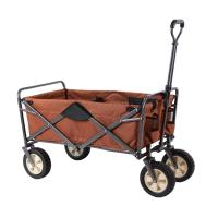China Folding Camping Wagon 220lb Capacity 39.76x20.08x42.52 Inch Heavy Duty Utility Cart for sale