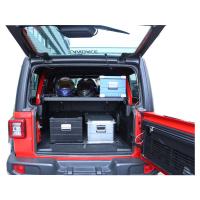 China 4 Door Jeep Wrangler Hardtop Cargo Rack 1901mm Aluminum Storage Shelf for sale