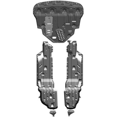 China 2022 Jeep Commander 4x4 Skid Plate Transmission Guard 2.5mm Aluminum Alloy Underbody Protection for sale