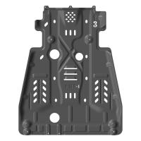 China 4mm 3D Engine Gear Box Splash Mud Flap Guard for Toyota Land Cruiser LC100 Magnalium for sale