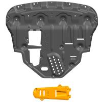 China Jeep Commander Skid Plate Set 4x4 Engine Transmission Underbody Armor 3pcs Aluminum Alloy 4.0mm for sale