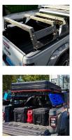China Black Powder Coated Carbon Steel Max Modular Bed Racks for Toyota Pick Up Offroad Mount 1500mm for sale