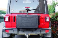 China Aluminum Alloy Tail Gate Storage Box for Jeep Wrangler JL JK 700x450x317mm for sale