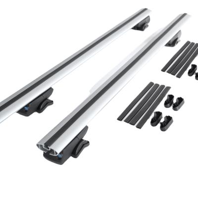 China Universal Aluminum Roof Rack Crossbar 127cm 5kg Set OEM Van Roof Bars for sale