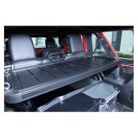 China Aluminum Alloy Trunk Storage Shelf for Jeep Wrangler JL JK 1130x620mm Rear Gate for sale