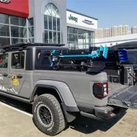 China Black Mn-Steel Universal Pickup Truck Bed Rack 1336x1529x505mm for 2000-2016 4x4 Vehicles for sale