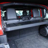 China Powder Coating Aluminum Alloy Trunk Storage Shelf for Jeep Wrangler JL JK 2013-2017 1130x70x620mm for sale