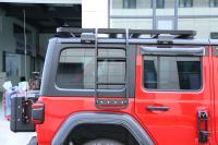 China Jeep Wrangler JL 2018-2023 Side Roof Climbing Ladder SUS304 Steel 833mm Easy Install for sale