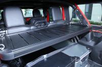 China Hard Anodized Aluminum Alloy Trunk Storage Shelf for Jeep Wrangler JL JK 1130x70x620mm for sale