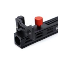 China Aluminum Flagpole Holder Bracket 323x78x86mm for 4x4 Vehicle Exterior Accessories Red Black for sale