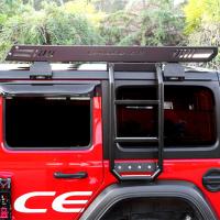 China Jeep Wrangler JL JK Roof Rack Tray 1455x1425mm Aluminum Alloy with Wind Fairing for sale