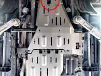 China 8mm Aluminum Alloy Under Engine Skid Plate for Jeep Wrangler JK JL 2013-2017 for sale