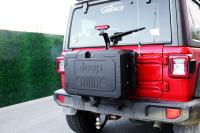 China Aluminum Alloy Tail Gate Storage Box Spare Wheel Replacement for Jeep Wrangler JL JK 700x450x317mm for sale