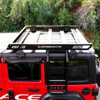 China 1455x1425x113mm Aluminum Roof Rack Tray for Jeep Wrangler JL JK Multifunctional Platform for sale