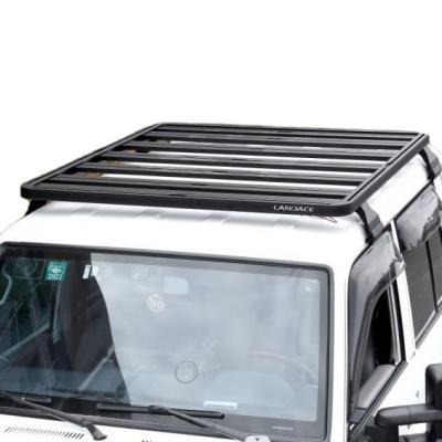 China Aluminum Roof Rack for Jeep Wrangler JL 2018-2022 1400x1320mm Black Powder Coated for sale