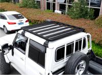 China Black Aluminum Alloy Universal Roof Rack Basket 2160x1320mm 200kg Capacity for 4x4 for sale