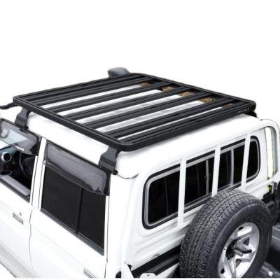 China Toyota Land Cruiser LC79 Roof Rack 1400x1320mm Aluminum Alloy Black Powder Coating for sale
