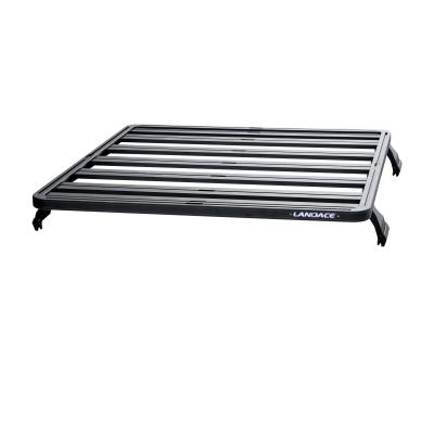 China 4x4 Aluminum Alloy Roof Rack 1400x1320mm Powder Coated Black for Toyota LC79 for sale