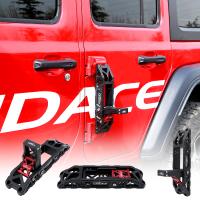 China Aluminum Alloy Door Hinged Step Pedals for Jeep Wrangler JL 330x86x55mm 1.4kg for sale