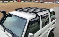 China Powder Coating Roof Rack for Toyota Land Cruiser LC79 Hardtop 200kg Capacity Aluminum Alloy for sale