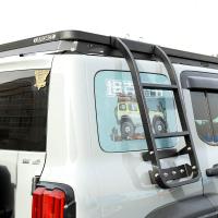 China Jeep Wrangler Side Ladder Retrofit Kit 833x400x261mm Black Steel for 2013-2017 for sale