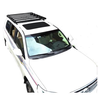 China Anodized Aluminum Roof Rack 2100x1300mm for Y60 SUV 200kg Capacity Black for sale