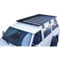 China Universal 4x4 SUV Roof Rack 2100x1300mm Aluminum Alloy Black for Y60 for sale