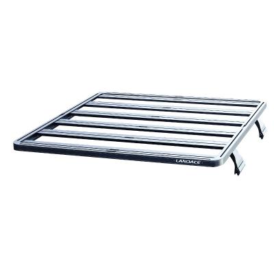 China Universal Flat Roof Rack for Short Hardtop Cars 1500x1425x55mm Aluminum Alloy Black for sale