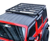 China Universal Flat Roof Rack for Short Hardtop Cars 1500x1425x55mm Aluminum Alloy Black for sale