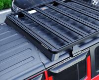 China Universal Flat Roof Rack for Short Hardtop Cars 1500x1425x55mm Aluminum Alloy Black for sale