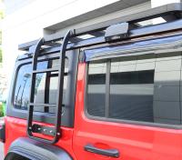 China Landace Roof Rack Side Ladder Kit for Jeep Wrangler 833x400x261mm 6kg Black for sale
