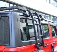 China Landace Roof Rack Side Ladder Kit for Jeep Wrangler 833x400x261mm 6kg Black for sale