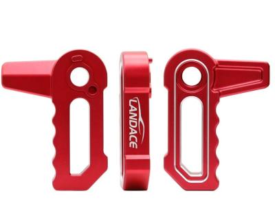 China Red Hardtop Roof Removal Switch Handle for Jeep Wrangler JK JL 102x76x23mm Aluminum Alloy for sale