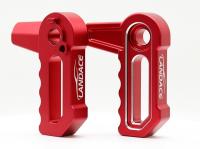 China Red Hardtop Roof Removal Switch Handle for Jeep Wrangler JK JL 102x76x23mm Aluminum Alloy for sale