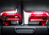 China Red Hardtop Roof Removal Switch Handle for Jeep Wrangler JK JL 102x76x23mm Aluminum Alloy for sale