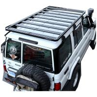 China Aluminum Roof Rack for Toyota Land Cruiser LC76 1889x1225mm 200kg Capacity Black Anodized for sale