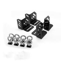 China Stainless Steel Swivel Lifting Ring Eye Bolt Black Powder Coated Roof Rack Platform 1 Set for sale