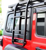 China SUS304 Double Side Ladder Car Roof Ladder for Jeep Wrangler JK JL 833mm for sale